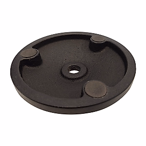 Clef Audio Labs Desktop Mic Stand with Adjustable Arm and Round Non-Slip Weighted Base for Recording, Podcasting, and Gaming with Universal Large Barrel Microphone Clip, Black