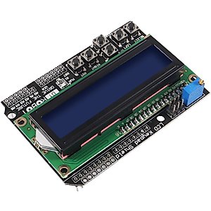 RedTagCanada Keypad Shield for 1602 1602A LCD Expansion Shield Board Blue Backlight 4.5-5.5V for Arduino for UNO R3 MEGA2560 Nano Due for Duemilanove Robot