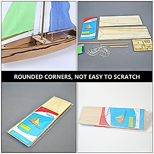 Gadpiparty 1Set DIY Wooden Sailboat Model Kits, Wood Boat Craft Model Boat Building Activities Woodcrafts Education Puzzle Toy for Kids Party Favors