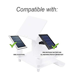 OkeMeeo Vinyl Siding Mount for Ring Solar Panel and Arlo Solar Panel for Maximum Sunlight Exposure (Black, 1 Pack)(NOT for Ring Super Solar Panel)