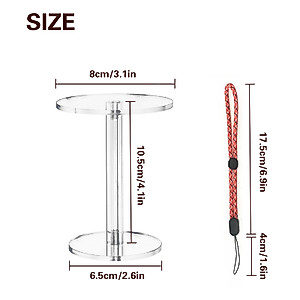 HingoFuni Portable Wrist Yarn Holder with Wrist Strap, Detachable Acrylic Yarn Holder Storage Organizer Prevents Tangling and Misalignment, Supplies for Knitting, Ideal Gift for The Craft Lovers