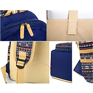 Leaper Casual Canvas Backpack bag Laptop Bag Travel Bag Rose