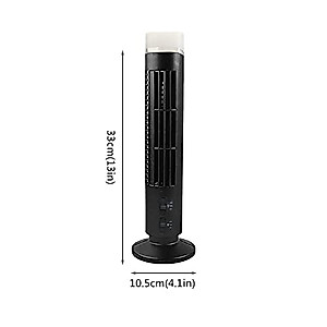 Qiopertar Tower Fan Led Bladeless Fan Tower Electric Fan Mini Vertical Conditioner New For Home