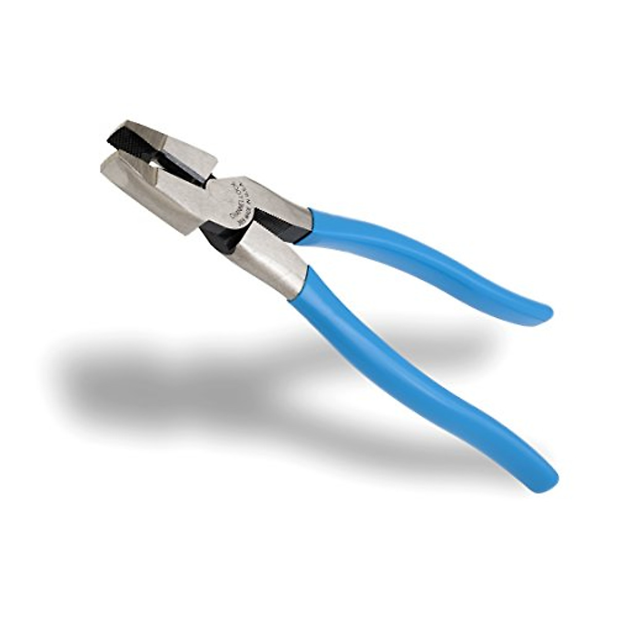 Channellock 369 9.5-Inch Lineman's Pliers | Xtreme Leverage Technology (XLT) Requires Less Force to Cut than Other High-Leverage Models | Forged from High Carbon Steel | Made in the USA, Blue Handle