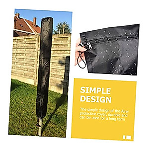 Alipis Clothes Drying Rack Cover Zipper Foldable Drying Rack Outdoor Drying Rack Laundry Racks for Drying Clothes Laundry Drying Rack Rotary Washing Line Cover Umbrella Cover