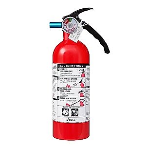 Kidde Fire Extinguisher for Home & Office Use, 5-B:C, 3.2 Lbs., USCG Approved with Strap Bracket (Included)
