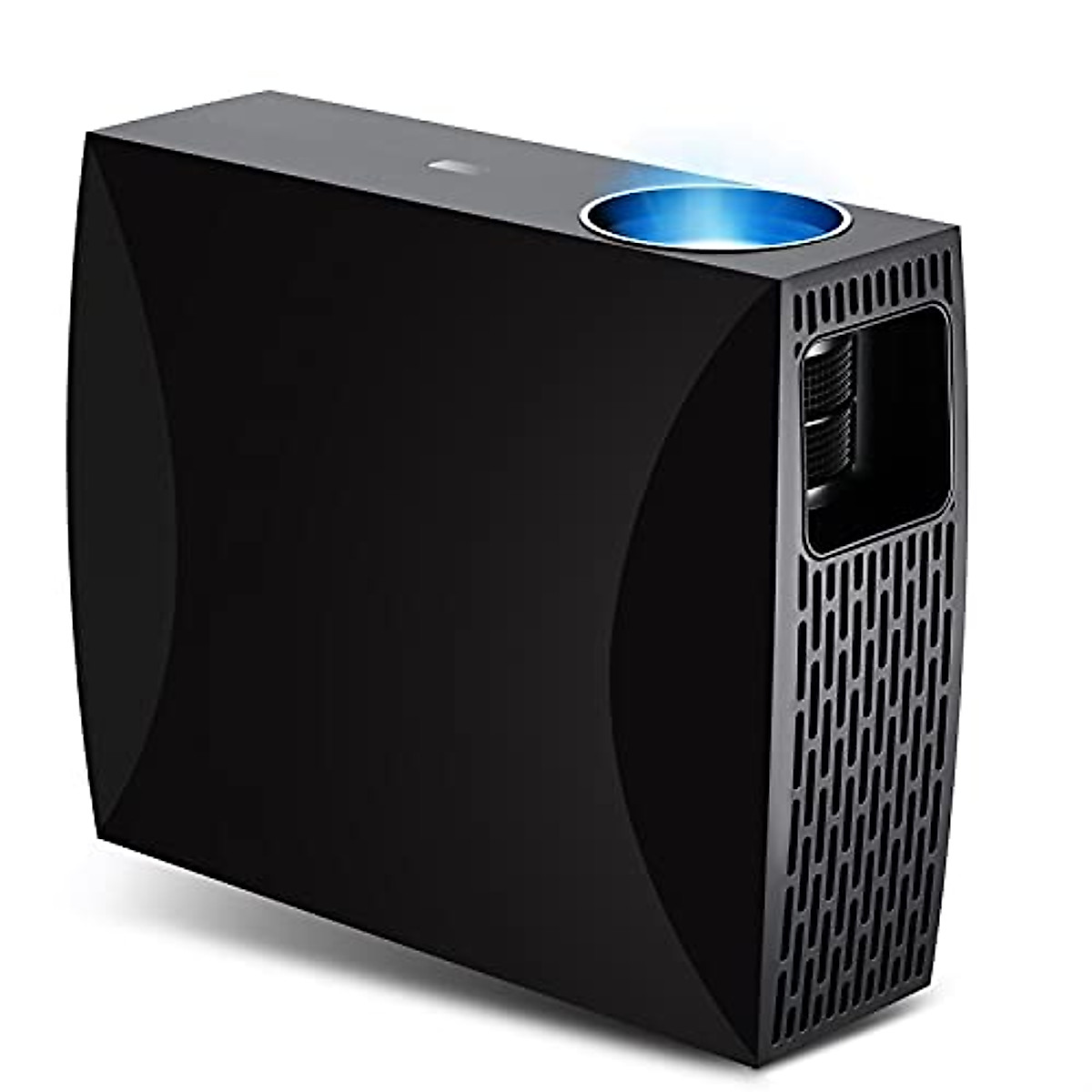 LJJSMG Mini Portable Projector,Video DLP Pocket Projector for Home and Outdoor Entertainment,Support 1080P HDMI Input Built-in Rechargeable Battery Stereo Speakers