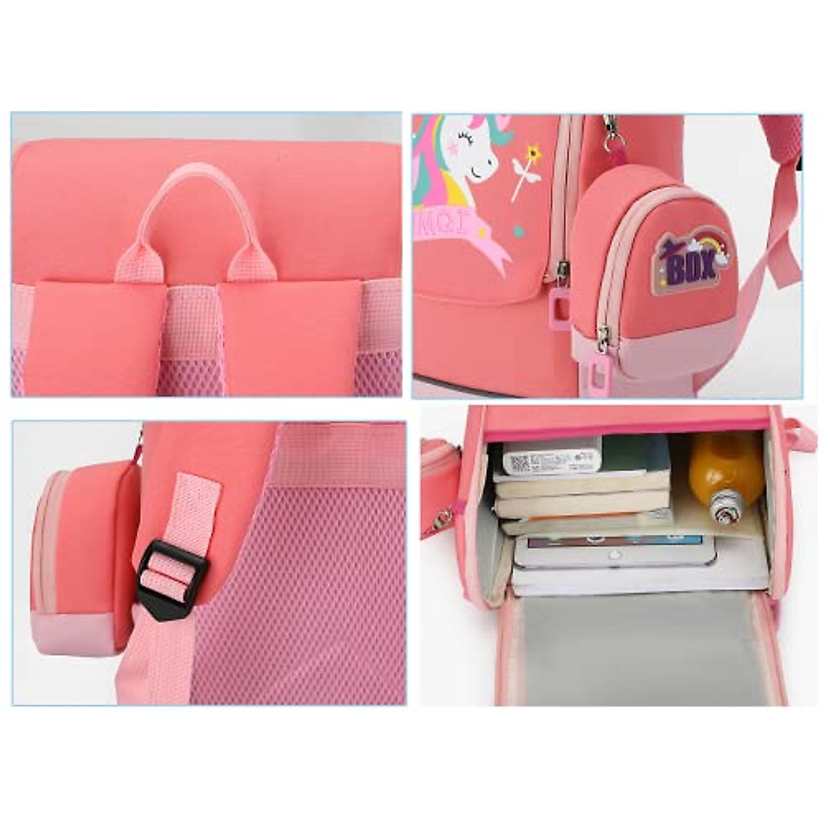 DAHUOJI Unicorn Kids Backpack Girls School Backpack Protect the spine Kindergarten elementary schoolSchool Bag