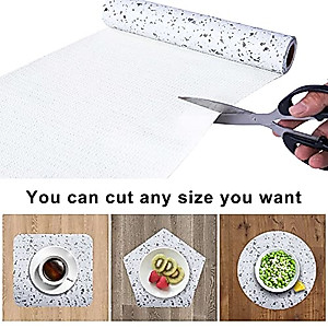 DwellAid Print Drawer Liner Non Adhesive for Kitchen, 18x48in*2Rolls, Waterproof Shelf Liner Durable Anti-Slip for Kitchen Cabinets Shelf Liners for Kitchen Cabinets