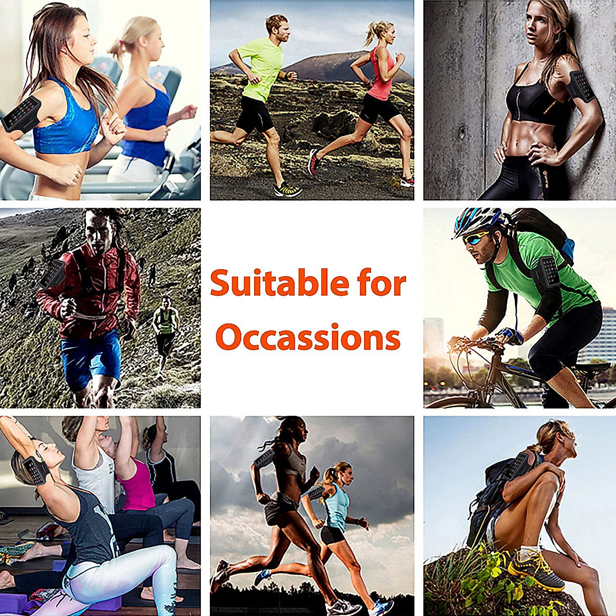 MOVOYEE Phone Holder for Running Armband Cell Phone Holder for iPhone Armband 11 12 13 14 15 Pro Max XS X XR 10 8 7 6s Plus SE Galaxy ID,Phone Armband Sleeve Fit Sport Exercise Workout Black Arm Band