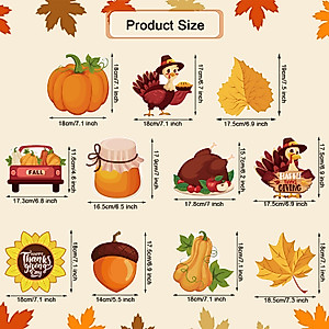 DERAYEE 30Pcs Thanksgiving Party Hanging Decorations, Thansgiving Hanging Swirls Maple Leaves Turkey Pumpkin Foil Ceiling Swirls for Home Office Classroom Autumn Harvest Decor