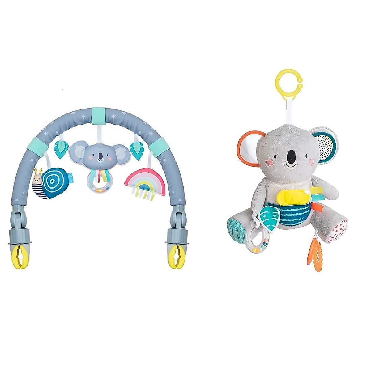 Taf Toys Koala Daydream Pram, Stroller and Car Seat Arch Plus Kimmy The Koala Developmental Soft Activity Toy for Newborn and Baby 3-6 Months