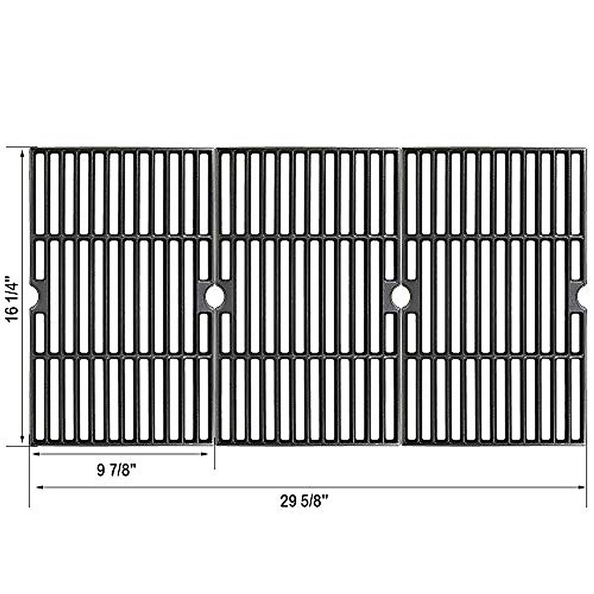 Uniflasy Grill Kits for DynaGlo DGF510SBP, DGF510SSP, DGF510SSP-D,Heat Plate and Cooking Grate for Backyard BY13-101-001-13, GBC1460W, GBC1461W, GBC1462W, GBC1059WB, BH13-101-099-01, BH14-101-099-01