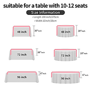 yourose 5 Pack Satin Table Runners 12 x 108 inch for Wedding Banquet Decoration, Bright Silk and Smooth Fabric Party Table Runner （Pink，5 piecess）