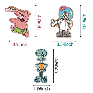 Spongebob Squarepants Birthday Party Supplies Decorations,31PCS Spongebob Squarepants Hanging Swirl Decorations with Spongebob Squarepants Banner