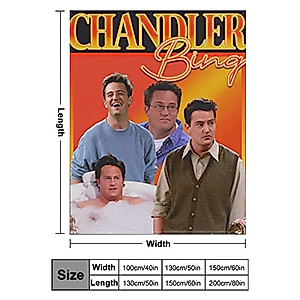 Friends Tv Show Blanket Chandler Bing – Friends Tv Show Blanket The Blanket Fade Resistant Cute Throw Blanket for Travel Sofa Bed Dormitory 60x50In