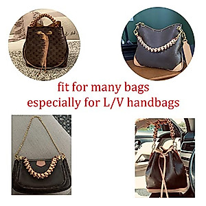 18 Inches Vachetta Leather Braided Handle, Top Braided Handle Strap for LV Neonoe Beaubourg Hobo Bucket Bags with Original Hardware Without Logo (Vachetta, 18 Inches)