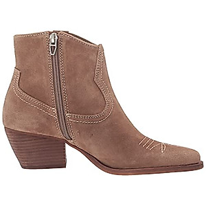 Dolce Vita Women's SILMA Ankle Boot, Truffle Suede, 8