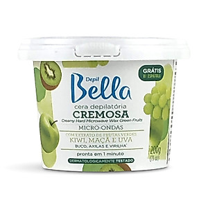 Depil Bella Microwave Creamy Hard Wax Green Fruits wax 200 grs