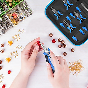 Jewelry Pliers, 16Pcs Jewelry Making Tools Kit, Micro Jewelry Pliers Set, Bracelet Tool Jewelry Helper, Tweezers Set, Mini Pliers for Jewelry Making Supplies DIY Crafting Beading Repairing