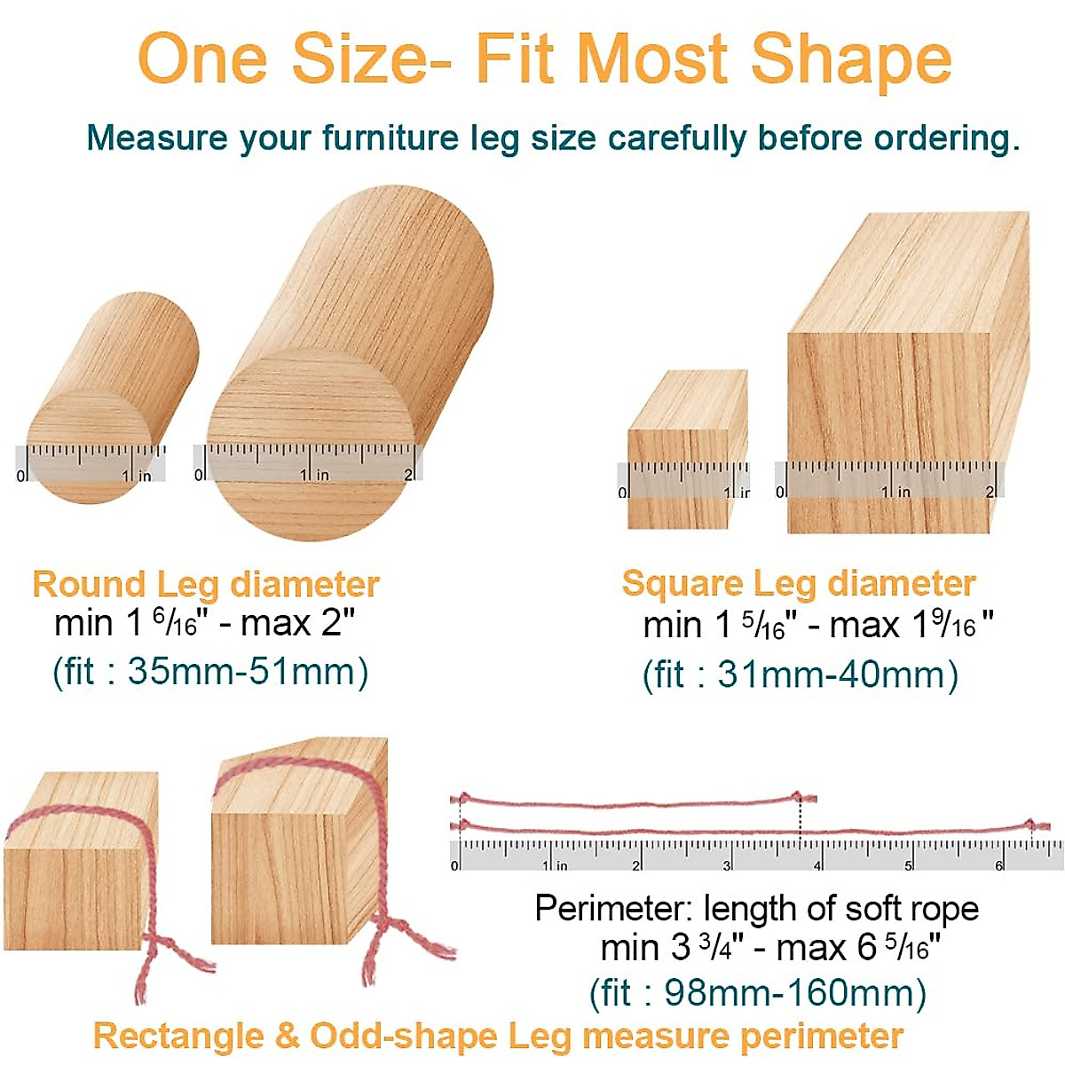 32 Pcs Chair Leg Protectors for Hardwood Floors, Silicone Felt Furniture Leg Cover Pad for Protecting Floors from Scratches and Noise, Smooth Moving for Chair Feet Transparent