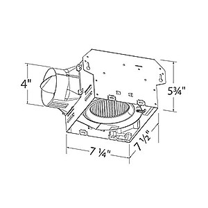 Delta BreezIntegrity ITG100ELED 100 CFM Exhaust Bath Fan with Edge-Lit Dimmable LED Light,White