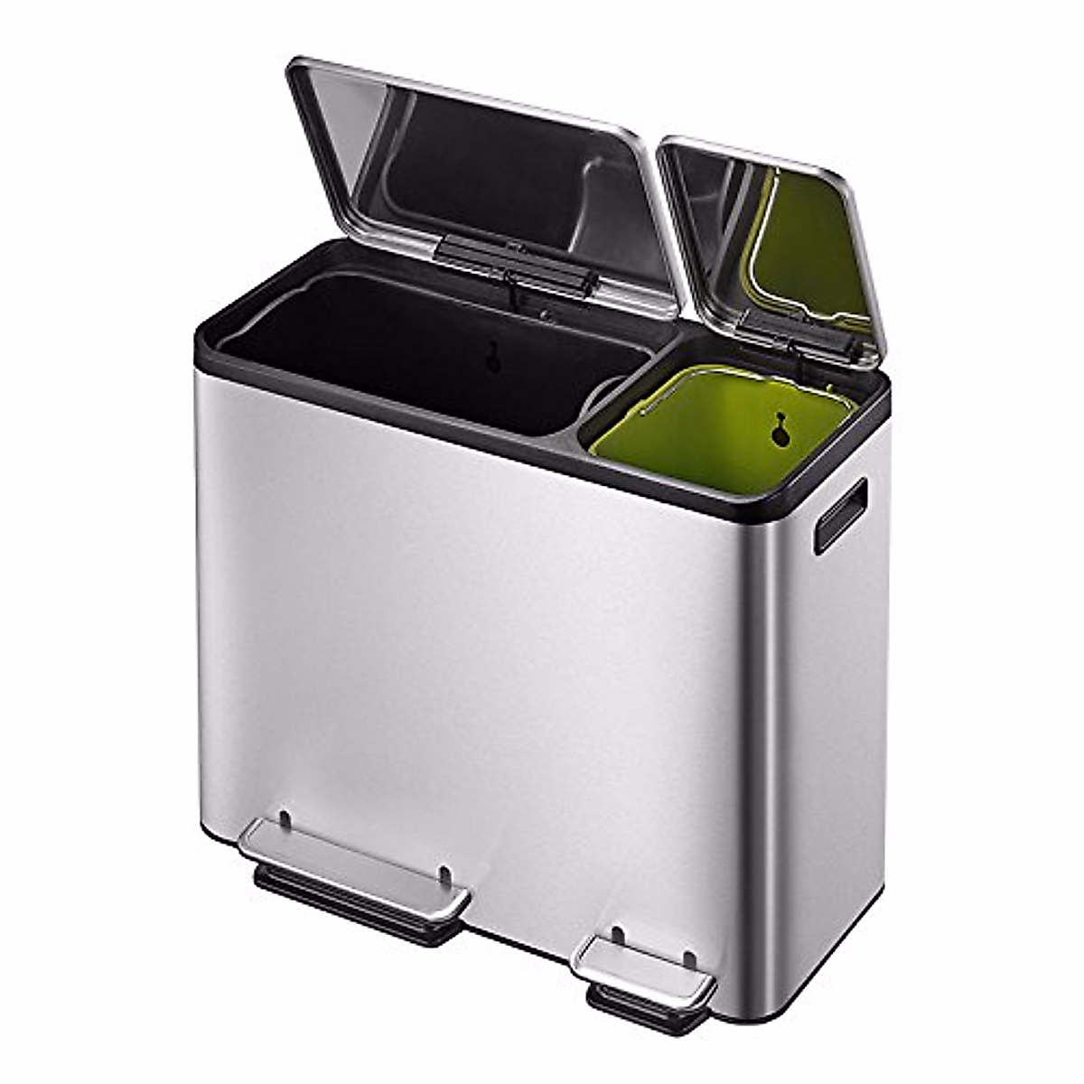 EKO Recycling Bin, Stainless Steel, Stainless Steel Matt, 32,1 x 60,5 x 49,2 cm