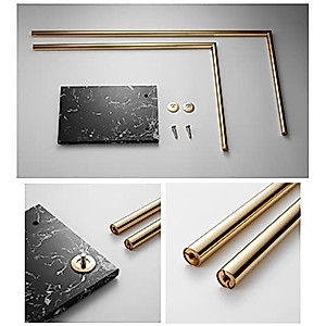 FCMLD Freestanding Towel Racks Bathroom Accessories Natural Marble Stand on Floor Towel Rail Stand Clothes Rack