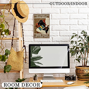 Black Cat Decor - 8x12 Cute Tins Black Cat Gifts - Black Panther Wall Art Black Cat Decorations for The Home - What Matters Most is How You See Yourself