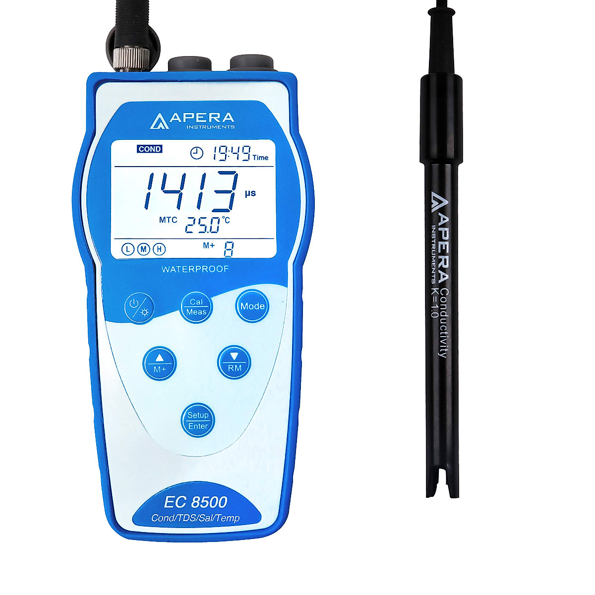 Apera Instruments Premium Series EC8500 Portable Handheld Conductivity Meter Kit