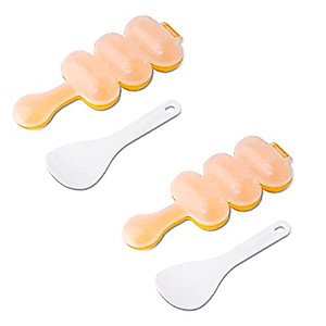 2pcs-Rice Ball Shaker,Rice Ball Molds, DIY Ball Shaped Kitchen Tools Shakers Food Decor for Kids DIY Lunch Maker Mould with a Mini Rice scoop