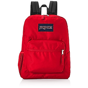 JanSport Cross Town Backpack, Red Tape, One Size