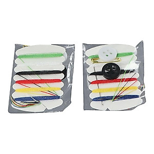 HomeSoGood 100Sets Mini Travel Sewing Sets with Needles,Thread,Buttons and Pins for Hotel and Travel Essentials (6 Colors)