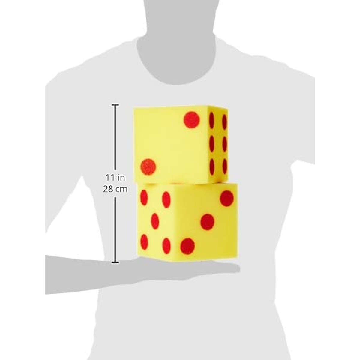 Giant Soft Cubes Dot 2/pk 5 Inch Cube Square