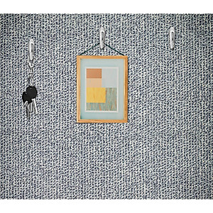 30 Pieces 20 Lbs Pin Hooks Push Pin Hangers Metal Push Pin Hooks Picture Hanging Nails for Home Office Wooden or Fabric Wall, 30 Pcs