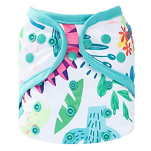 simfamily One Size Fit All Baby Reusable Waterproof Diaper Nappy Cover Double Gussets (Color NO 8)