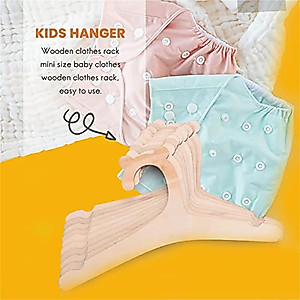 Newborn Hangers for Baby Clothes ,Baby Children Wooden Hangers for Clothes Hangers - 6 Pcs ,30 Pcs Set (9 inches)