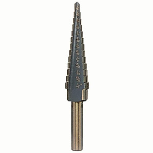 ArtisanShow 5PCS HSS Cobalt Step Drill Bit Set Multiple Hole 50 Sizes Cobalt Titanium Conical Cone Drill Hole Cutter Core Drill Bits with Aluminum Case