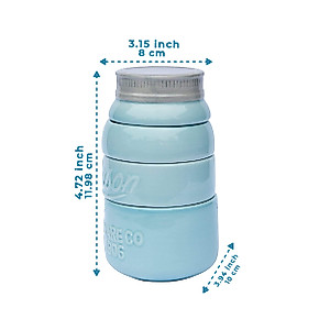 Comfify Bundle - Mason Jar Butter Holder, 10pcs Ceramic Kitchenware Set