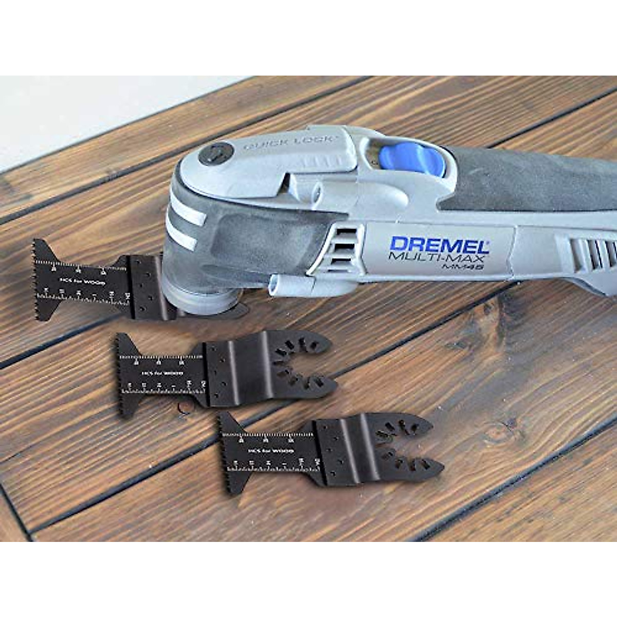 Tanzfrosch 60 Oscillating Tool Saw Blades Multitool Quick Release Saw Blade Kit for Cutting Wood Plastic Soft Metal Fit Dewalt Makita Fein Multimaster Ryobi Bosch Milwaukee Chicago Craftsman (60 Pack)