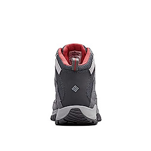 Columbia womens Crestwood Mid Waterproof Boot Hiking Shoe, Graphite, Daredevil, 8 US