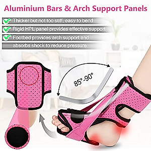 Upgrade Plantar Fasciitis Night Splint with Arch Support, Plantar Fasciitis Relief Brace, 2 Adjustable Straps Plantar Fasciitis Night Splint Relief Plantar Fasciitis, Foot Drop, Achilles Tendonitis, Day&Night（2pcs）BLUE