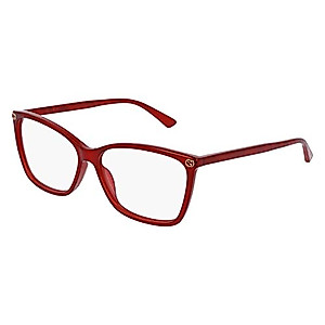 Gucci 0025O Optical Frame 004 Red 56 mm
