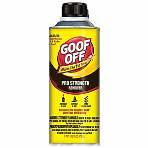 Goof Off FG653 Professional Strength Remover, Pourable 16-Ounce,Liquid