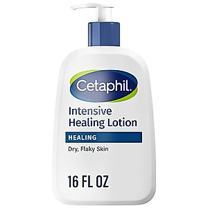 Cetaphil Intensive Healing Lotion with Ceramides 16 Oz For Dry, Rough, Flaky Sensitive Skin 24-Hour Hydration Fragrance, Paraben & Gluten Free