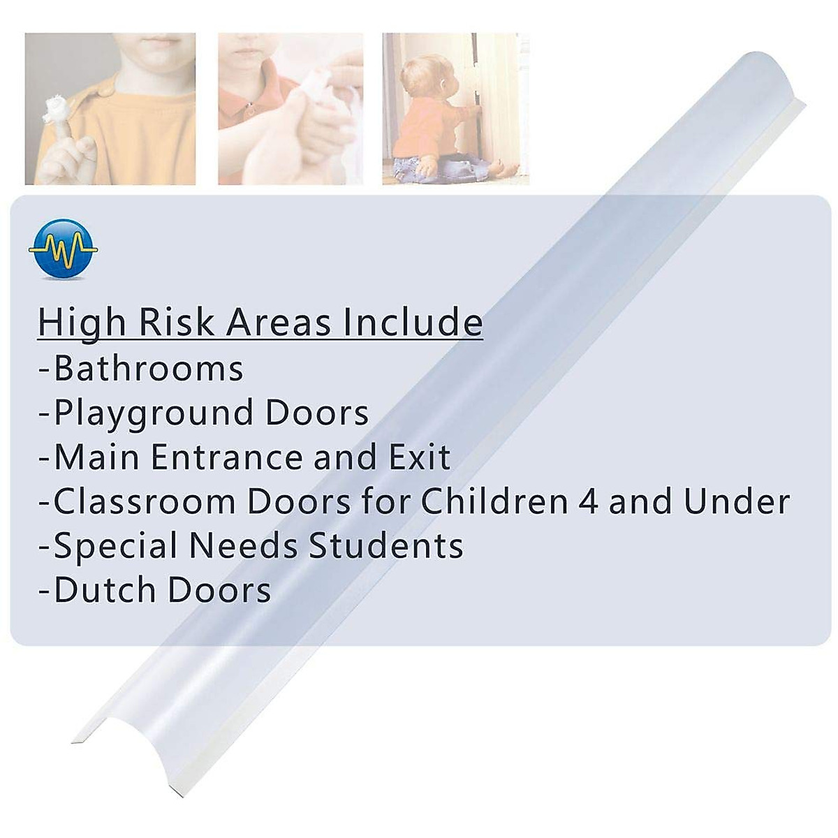 AILUOQI Finger Pinch Protector Guards for Home, Inside, Outside, Flush Door Hinges, Gates and Pivot Doors. Door Shield Guards for Kids. Roll-up Design 47.2" H, 6.7" W