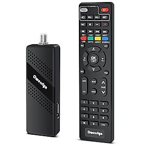 2025 Release Digital Converter Box for TV, OWERSLYN ATSC Digital TV Converter Box with TV Tuner, TV Recording&Playback, USB Media Player, HDMI/AV Output 1080P, Timer, 2in1 Remote, Digital Channel Free