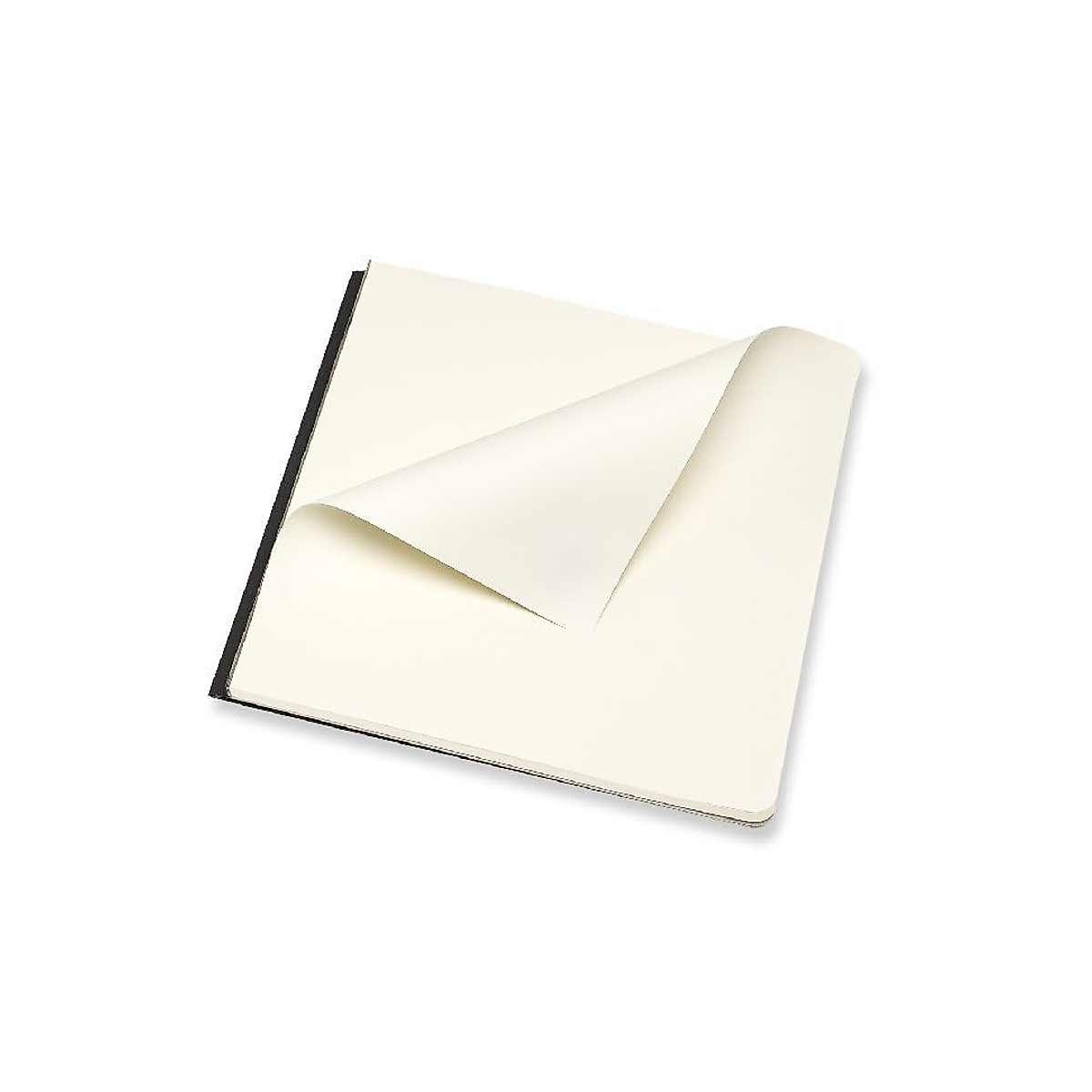 Moleskine Art Sketch Pad, Soft Cover, Square (7.5" x 7.5") Plain/Blank, Black, 48 Pages