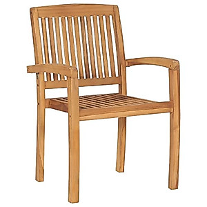 CIADAZ 5 Piece Patio Dining Set Outdoor Dining Set Outdoor Patio Furniture Outdoor Patio Table and Chairs Patio Dining Furniture Solid Wood Teak 3073201