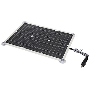 100W 18V Solar Battery Trickle Charger Maintainer, Portable USB Controller Monocrystalline Panel Charging Kit, Solar Panel Trickle Charging Kit for Car, Automotive